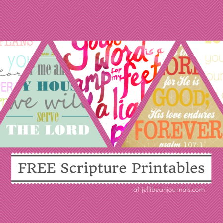 Free Scripture Printables - Jellibean Journals