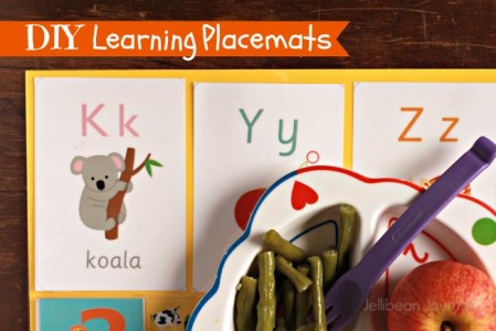 DIY Educational Placemats - Jellibean Journals